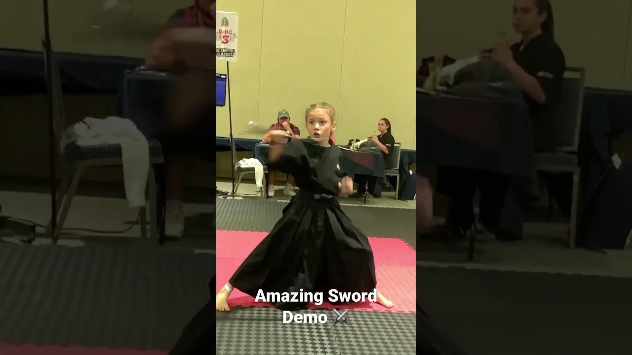 Amazing Sword Form by Young Samurai 🗡️#karate #sword