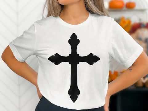 Crucifix Silhouette, Crucifix Silhouette SVG, Christian Cross Clipart, Religious Crucifix Design, Fa
