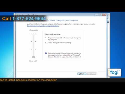 How to disable UAC in Windows® 7 from the Control Panel