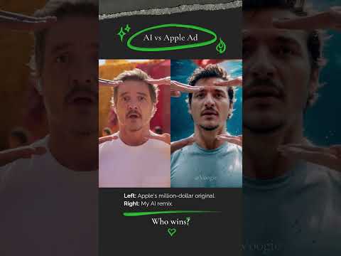 Before After Ai Remix: Apple's latest AirPods ad featuring Pedro Pascal