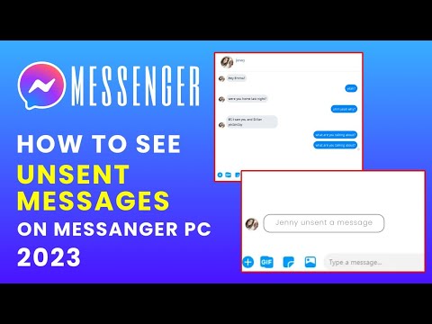 How To See Unsent Messages On Messenger PC (2023)