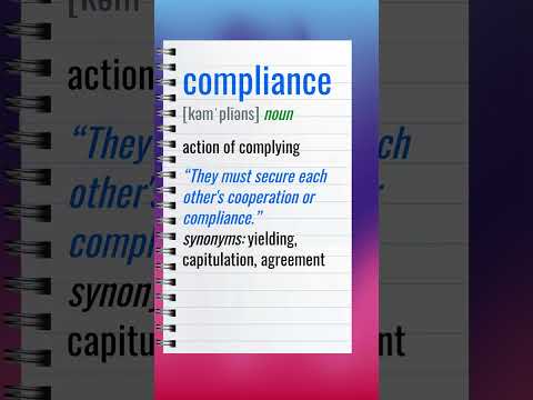 COMPLIANCE (C1 Advanced) Learn English Vocabulary