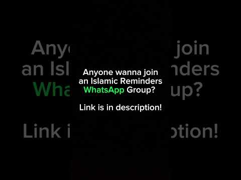 Join an Islamic Reminders WhatsApp Group today!