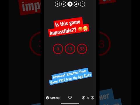 Is this game impossible?? 😡😤 Download ‘Reaction Timer Game’ FREE on iPhone #iphone #free #gaming