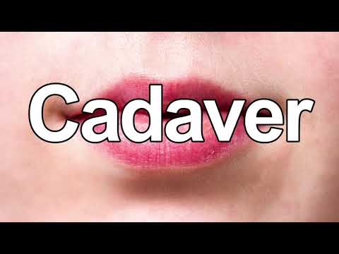 How to Pronounce Cadaver
