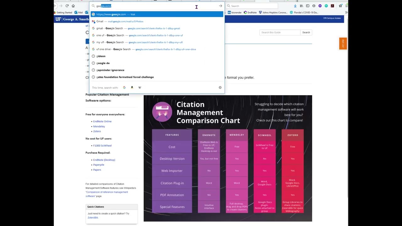 Using Endnote Web for reference management