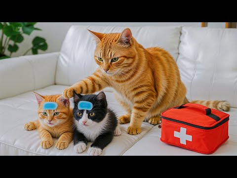 Mama Cat Take Care Of Sick Kittens Back to Health πΏβ€οΈ β Heartwarming Home Cat Story π±β€οΈ#cat #cute