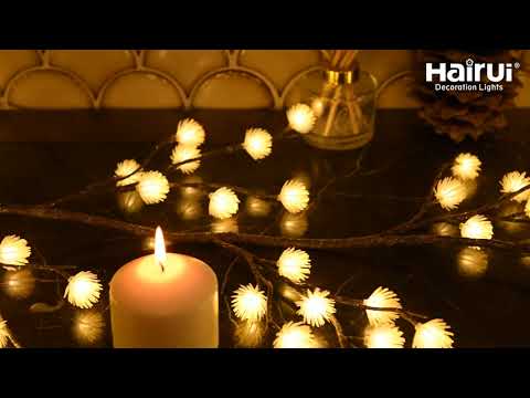 Hairui Twig Vine Garland Lights Battery Operated for Indoor Outdoor Use