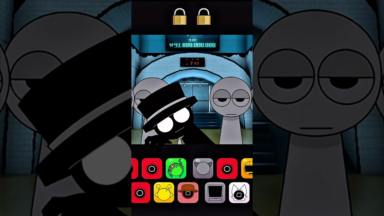 Black in Sprunki Pyramixed ☠️. #sprunki #incredibox #sprunkiincredibox  #black #phase1