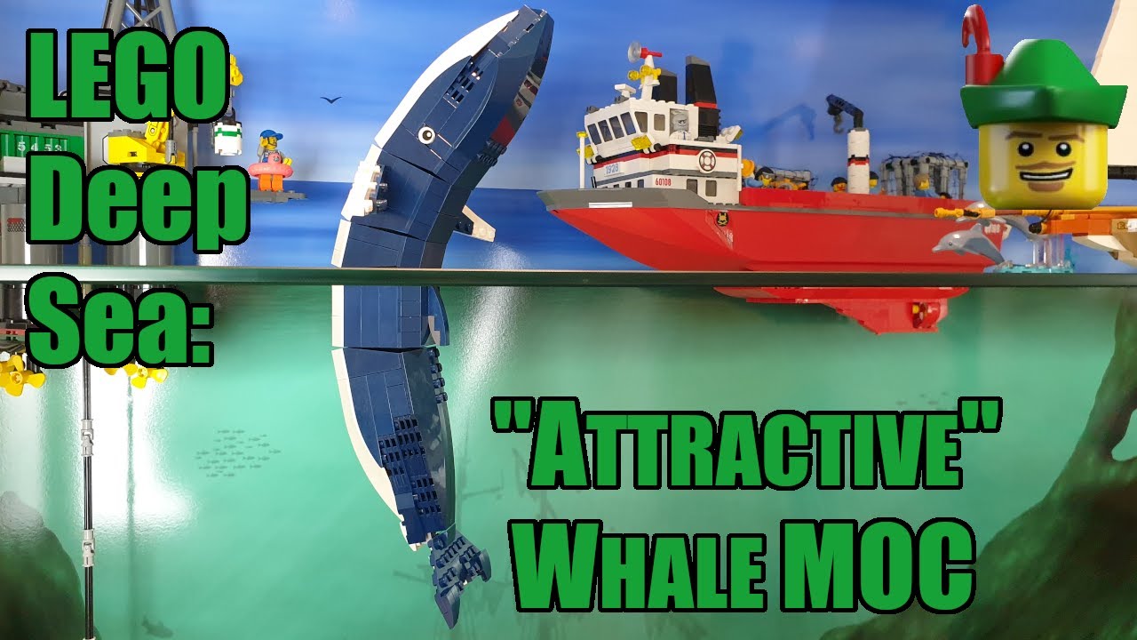LEAKs レゴ シティ作品 "Attractive" Whale MOC