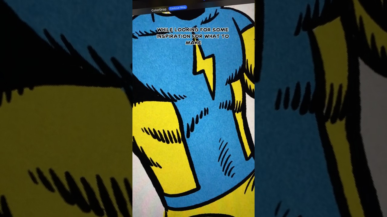 This redraw of a childhood doodle will SHOCK you (pun intended) ⚡️ #comics #artist  #indiecomics