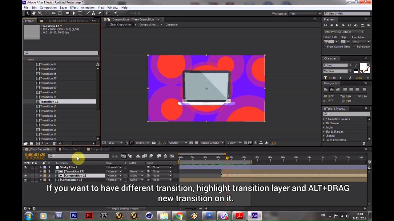 Explainer Video Toolkit - Using Transitions