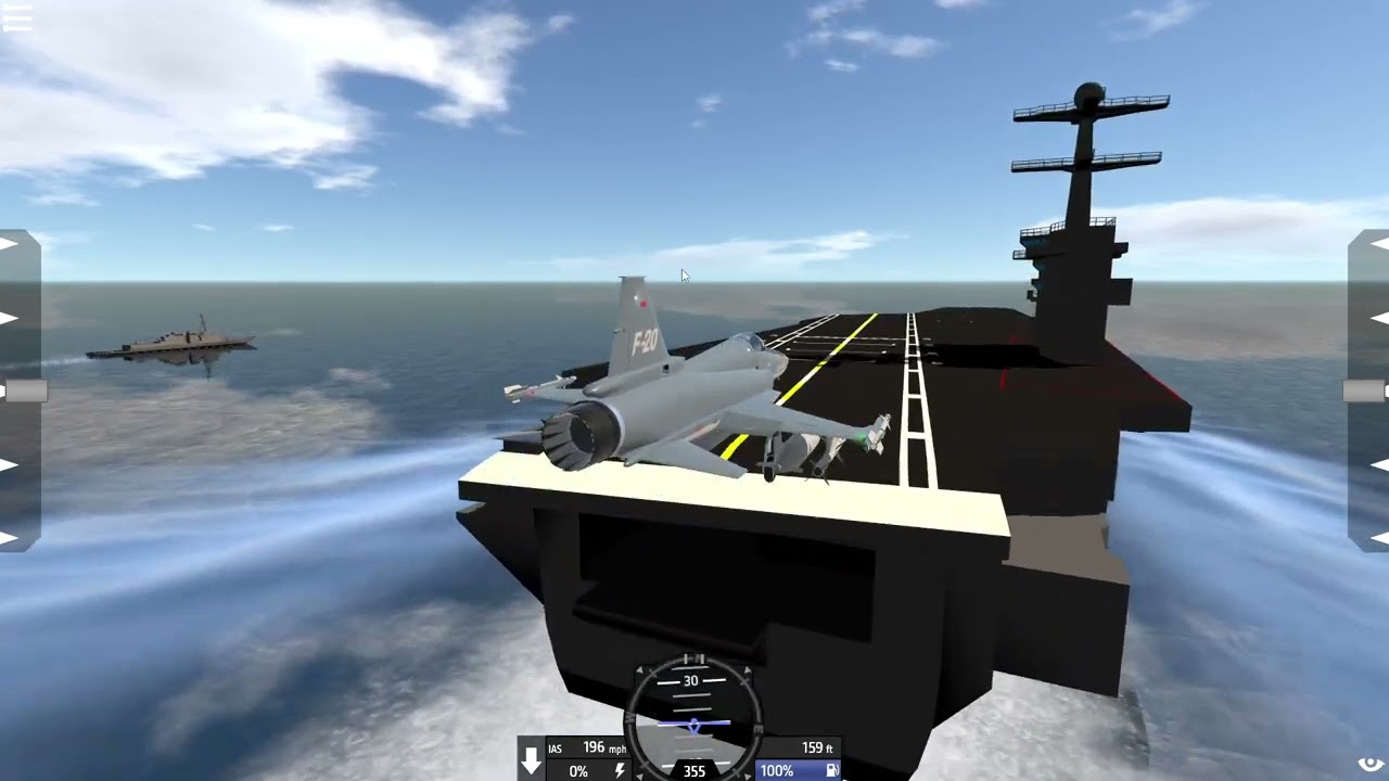 close call carrier landing: Simple planes
