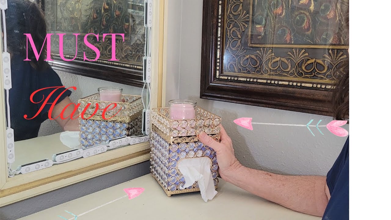 Small Change, BIG Impact! Glam Tissue Box Cover for Modern Elegant Spaces