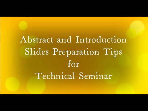 Create Presentation with Microsoft PowerPoint, Abstract & Introduction Slide Preparation - PPT