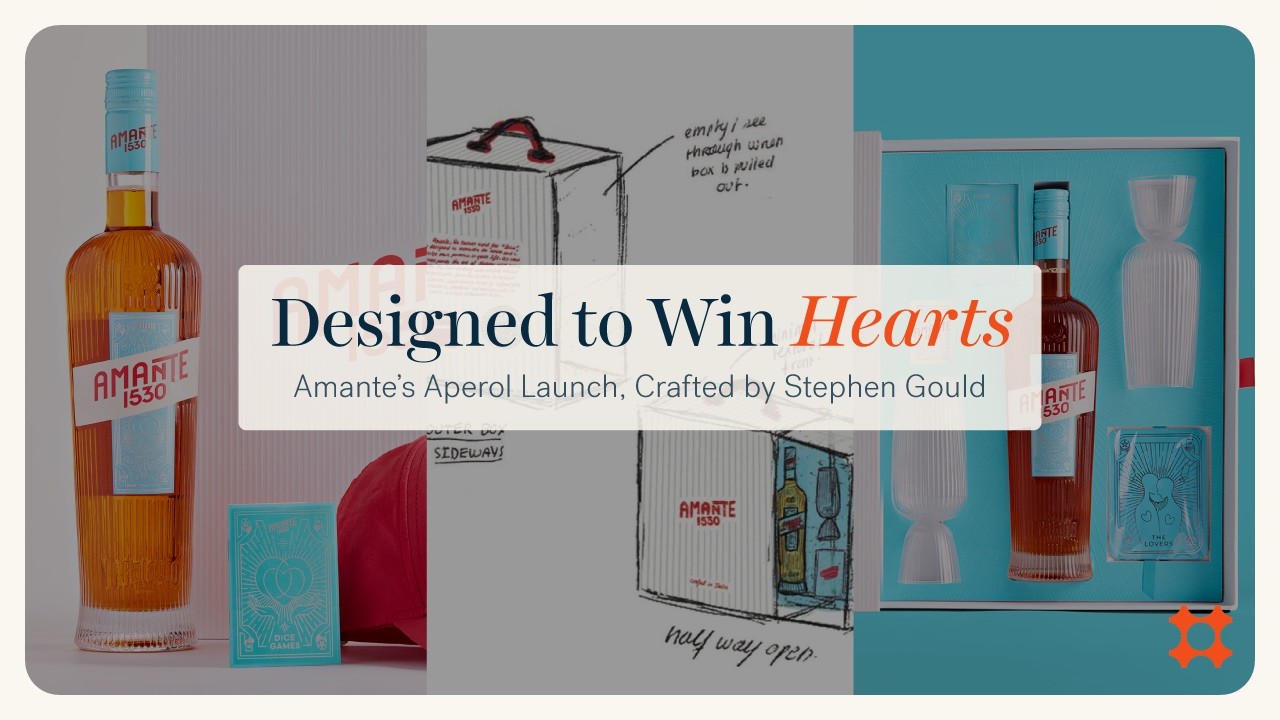 Amante's Aperol Packaging Design Journey with Stephen Gould 🥂🍾 💖