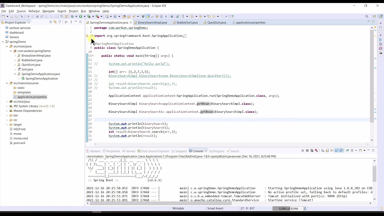 Bean Scope , Prototype Vs Singleton SpringBoot