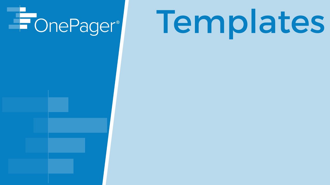 OnePager Templates