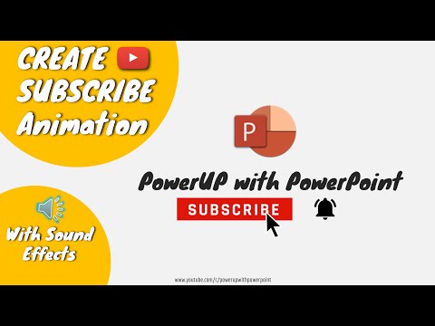 82.[PowerPoint] Create YouTube Subscribe Animation ????????| with Sound Effects | 2021