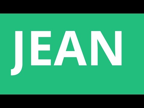 How To Pronounce Jean - Pronunciation Academy