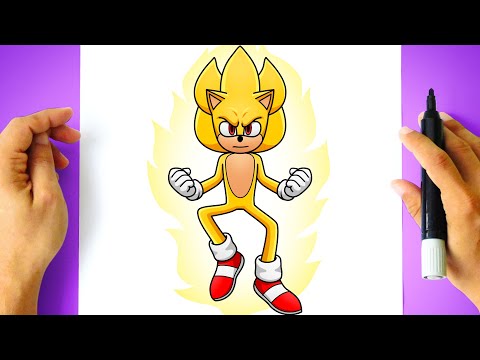 How to DRAW SUPER SONIC - Sonic Movie
