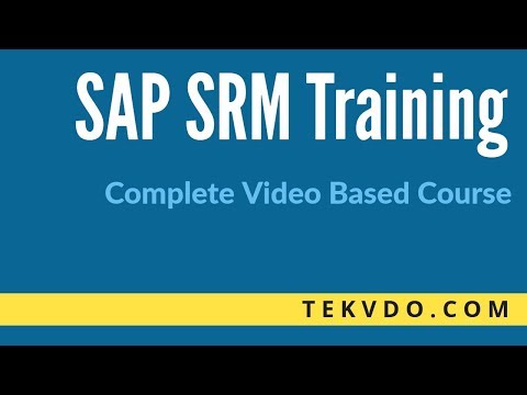 SAP SRM Training - SAP SRM Strategic Purchasing and Sourcing - Complete SAP SRM Course