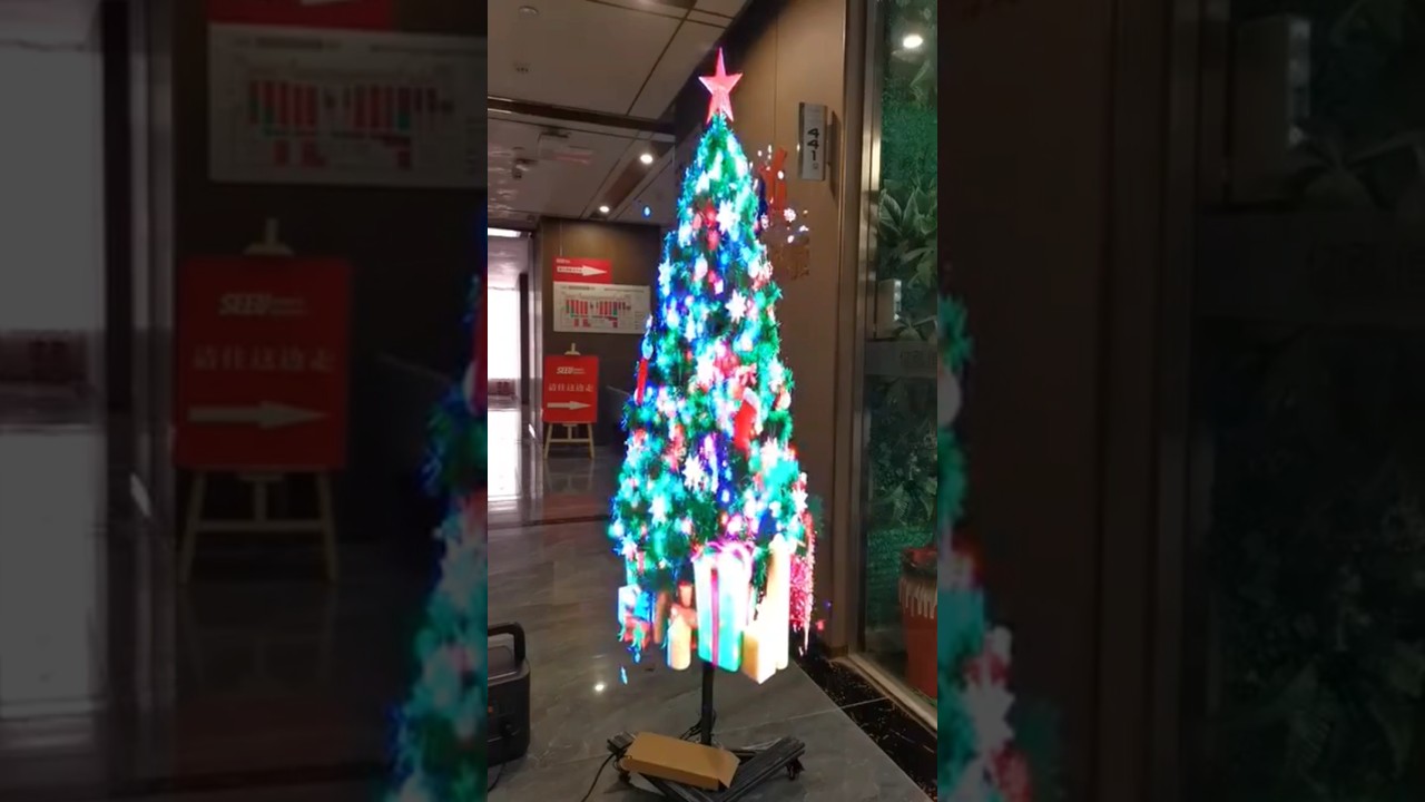 Item type:-: 3d hologram LED fan christmas projector ✅ #christmas #3dhologramfan #christmastree