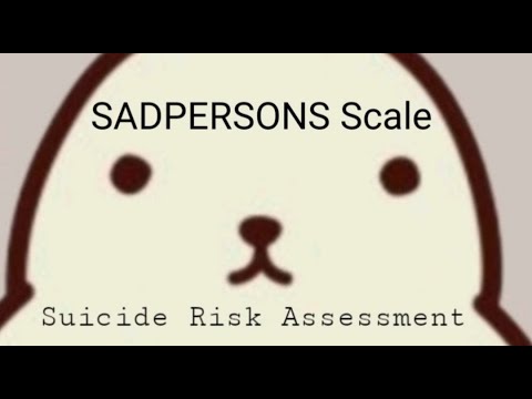 SAD-PERSONS Scale (Suicide Risk Assessment)
