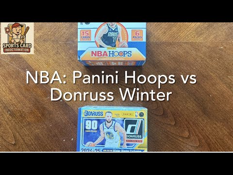 Panini NBA Hoops 2024-25 Blaster Box vs NBA Donruss Winter 2024-25 Blaster Box