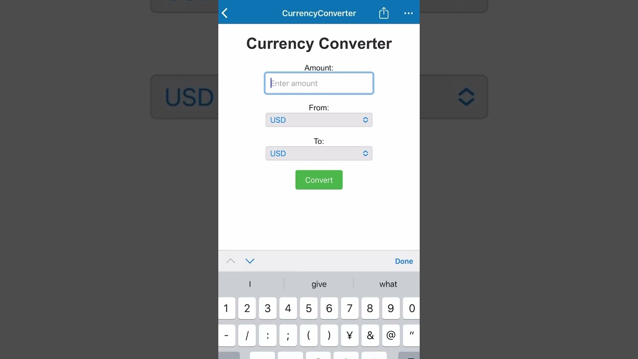 Currency converter! #code #css #html #currencyconverter