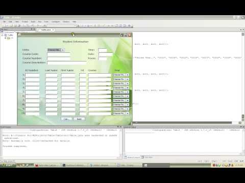 Simple Student Information(JCreator Java)