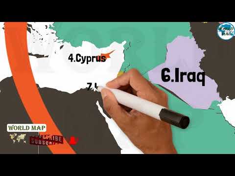 Western Asian Countries By Location, Region Western Asia:Countries, Maps and Location, West Asia Map