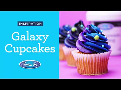Buttercream Galaxy Cupcakes