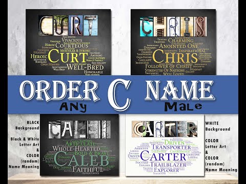 Boy's Names Beginning with C - Colton Name Meaning, Cooper Name Meaning Unique Gift