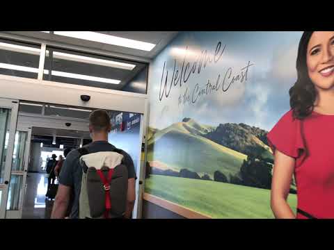 (SBP) San Luis Obispo airport walk through