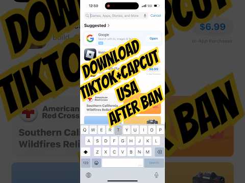 "How to Download TikTok & CapCut After the Ban in the US (Step-by-Step Guide)"#tiktokban#capcut