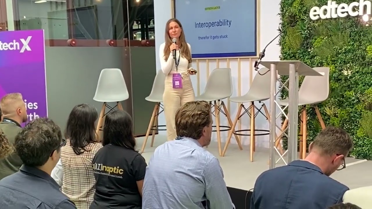 Pitching bitmark at the EdTechX Summit 2022
