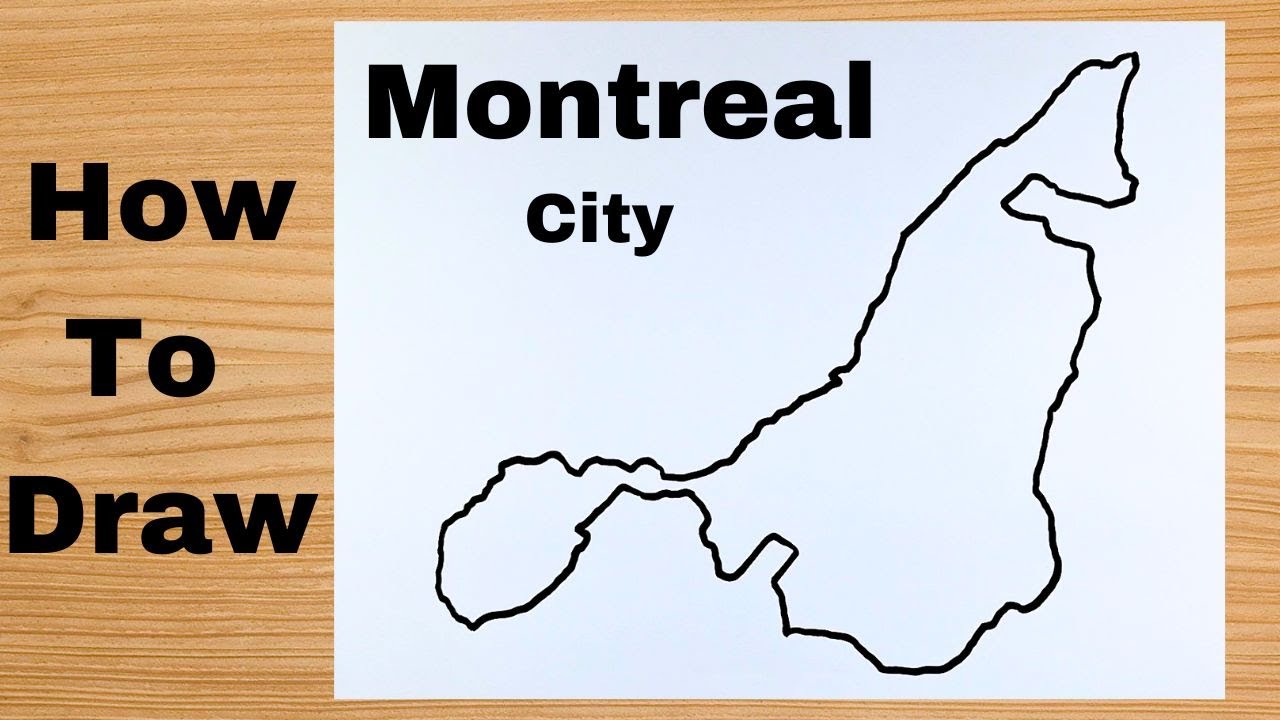 Drawing Montreal City Map - Canada