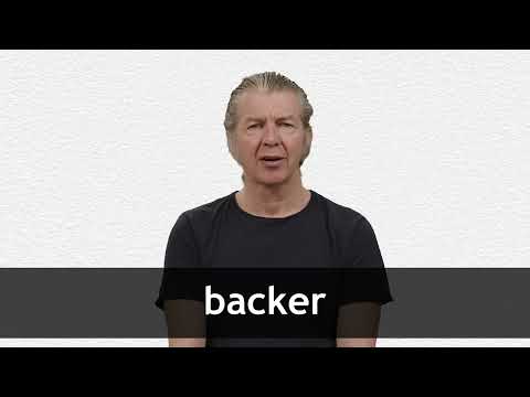 BACKER definition and meaning | Collins English Dictionary