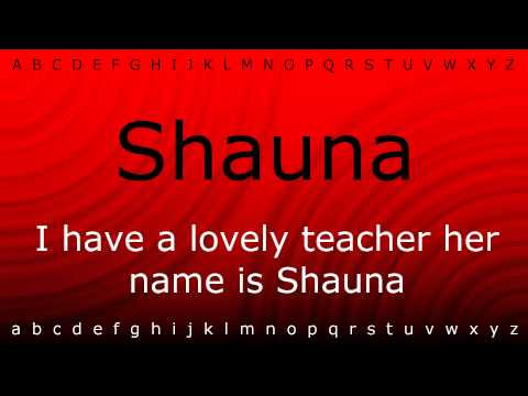 Here I will teach you how to pronounce 'Shauna' with Zira.mp4