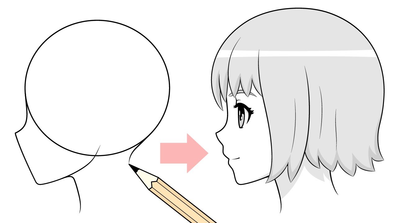How to Draw Anime Face Side View (With Proportions)