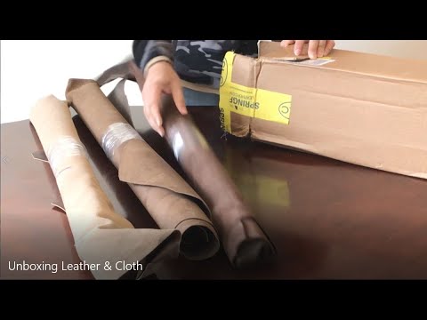 Unboxing Leather & Cloth from Different Suppliers