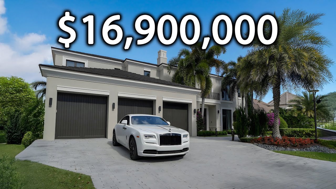 TOURING a $16,900,000 Waterfront Home in BOCA RATON with PATROLLING BOAT SECURITY