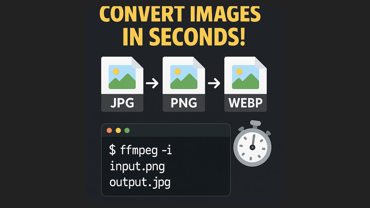 Convert Images Like a Pro with FFmpeg | JPG ↔ PNG ↔ WebP in Seconds!