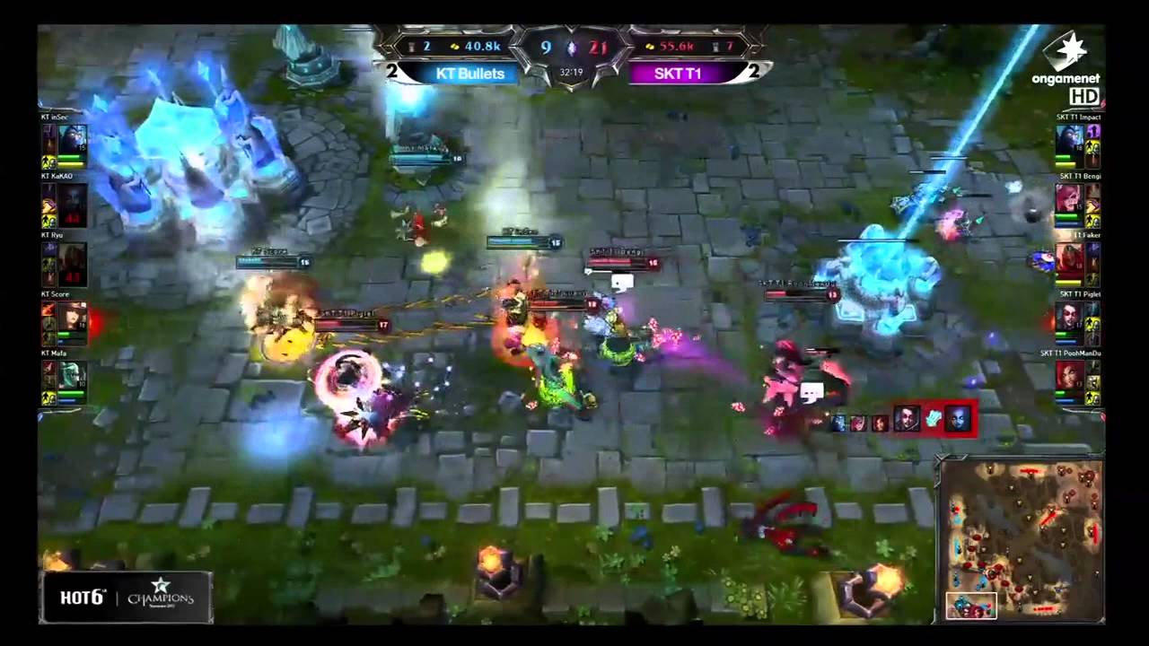 SKT T1 Faker's INSANE Zed play vs KT Ryu's Zed