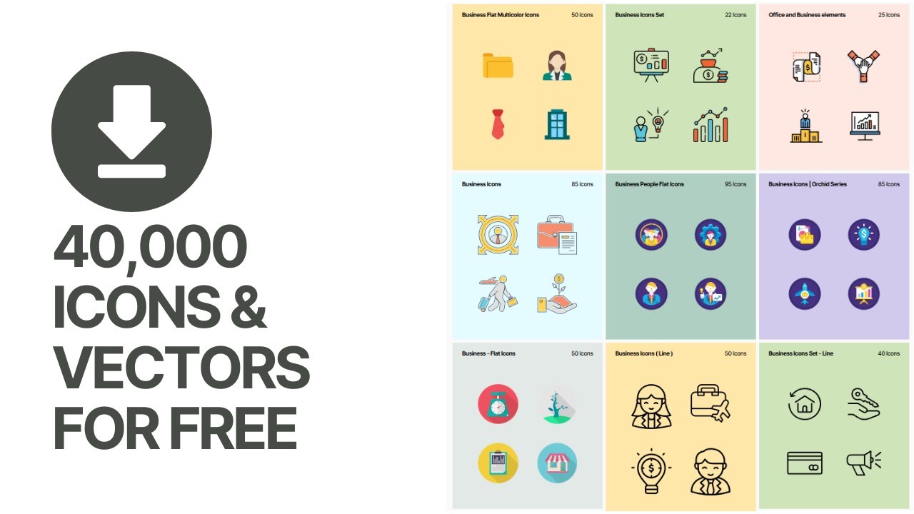 40,000 Icons, Illustrations and Vectors For Free: Graphic Designer Tip 🎨
