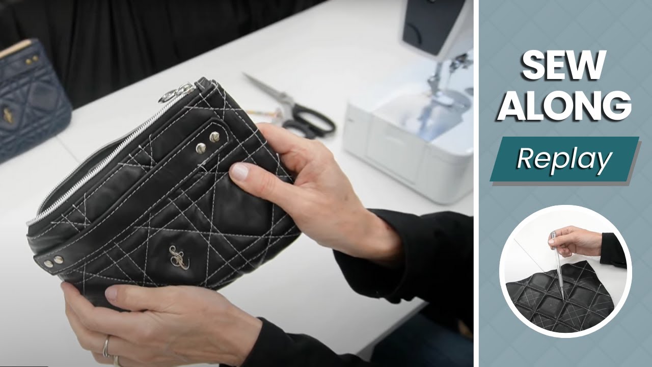 Make a Quilted Leather Clutch – SEW ALONG REPLAY || The Simply Classic Clutch