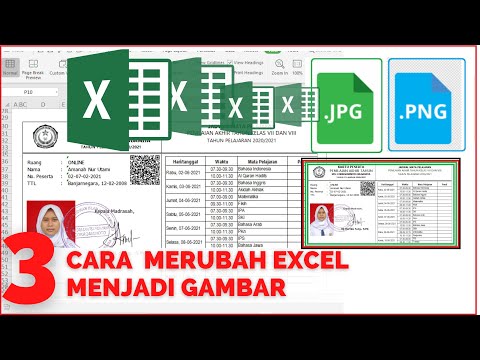3 Cara Merubah File Excel Menjadi Gambar | Excel to picture PNG JPG