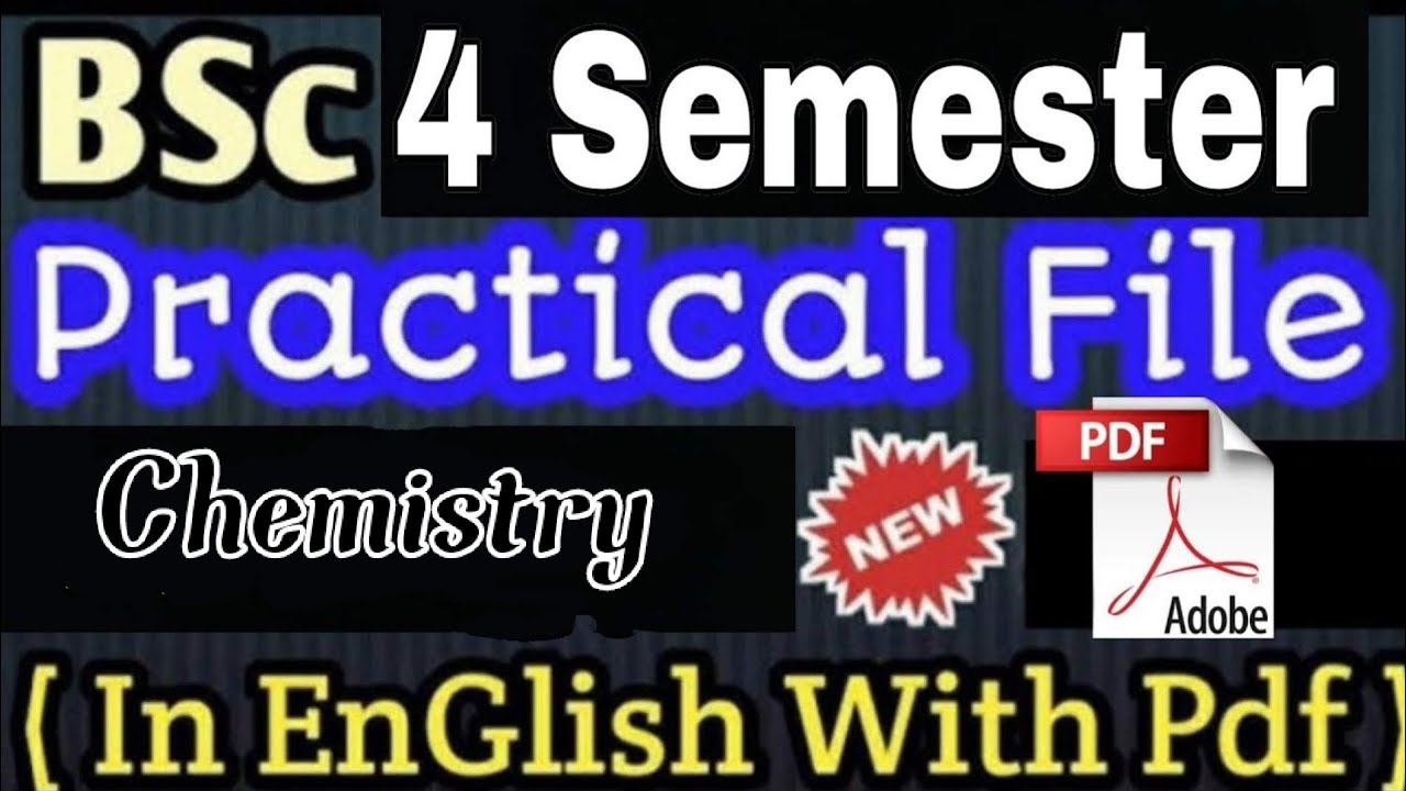 Bsc 4 Semester Chemistry practical file with pdf download