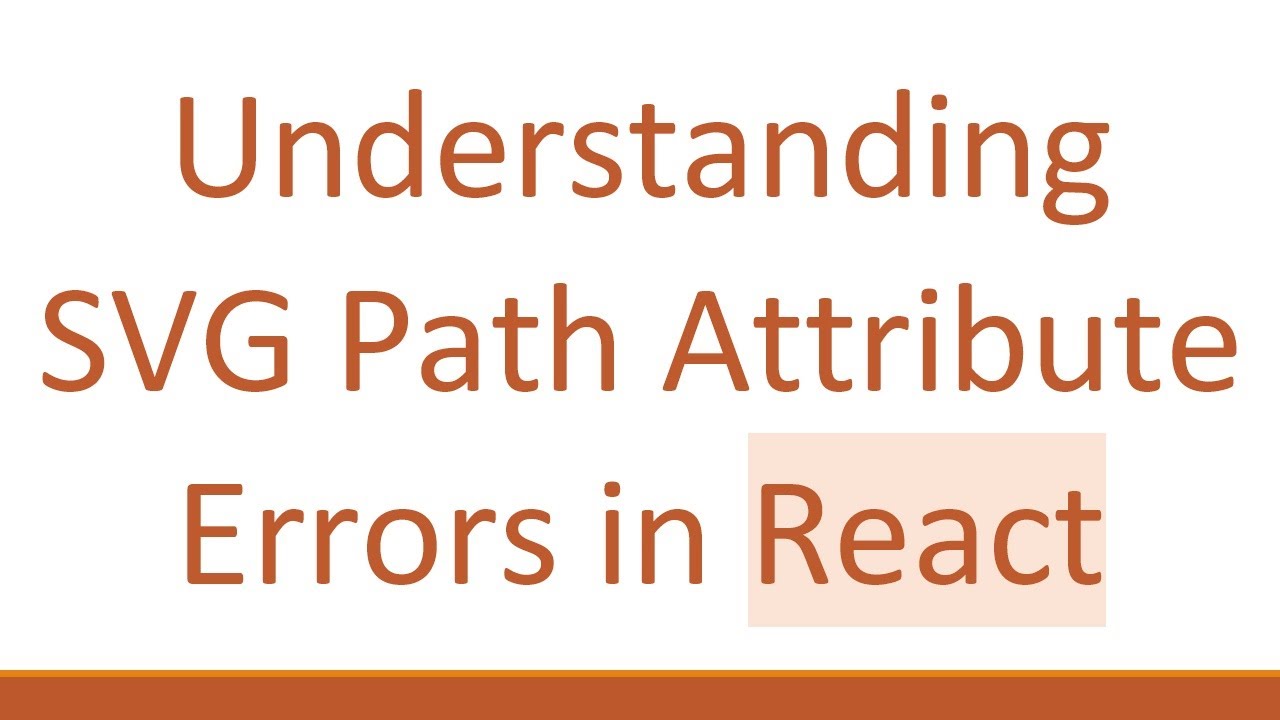 Understanding SVG Path Attribute Errors in React